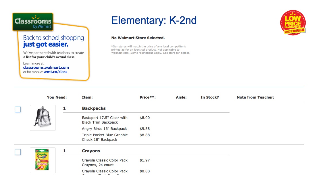 Organize Your Back-to-School Shopping With Classrooms By Walmart ...