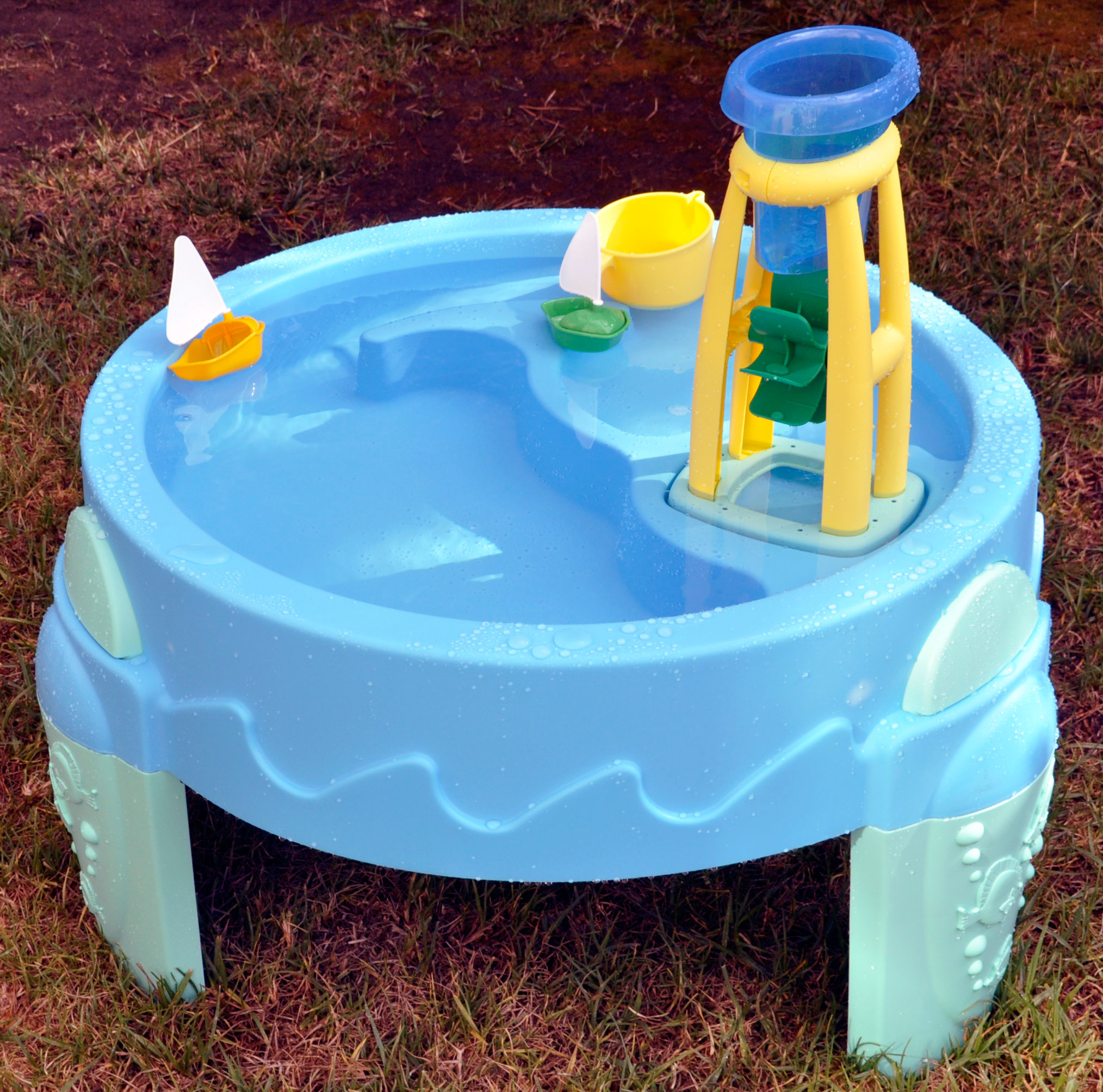Making a Splash! Step2's WaterWheel Play Table - Rockin Mama™