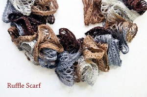 How to Crochet a Ruffle Scarf With Red Heart Sashay Yarn - Rockin Mama™