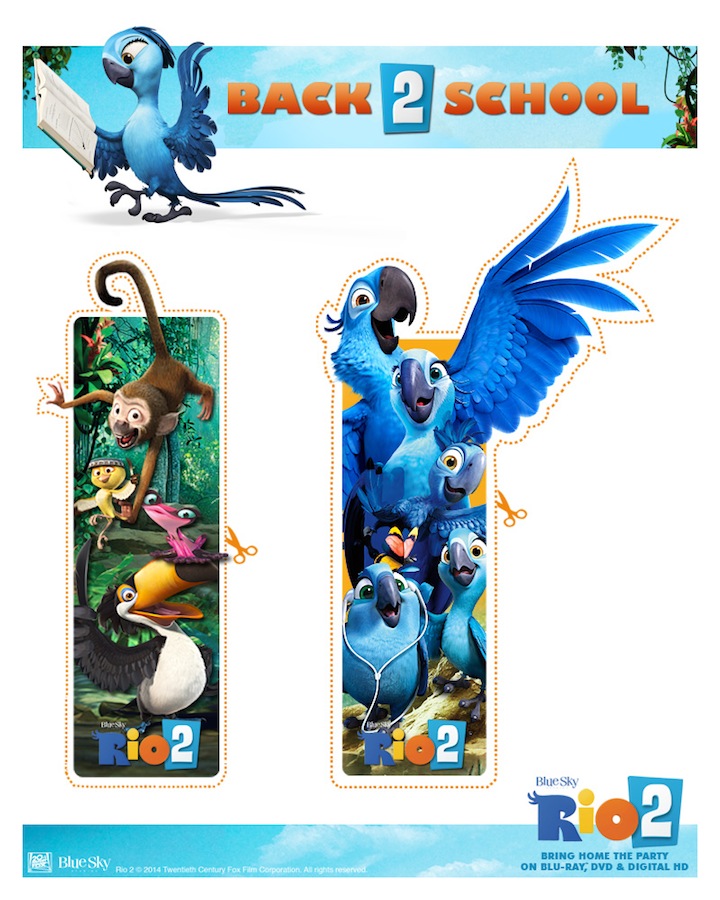 Rio 2 on Blu-ray & DVD + Free Back to School Printables and Recipes ...