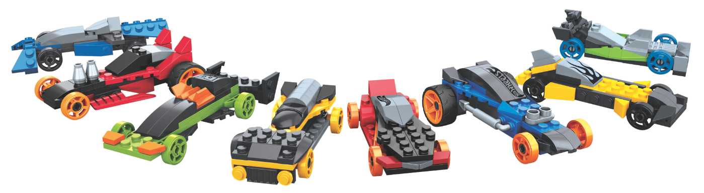 Kids Build and Race With Mega Bloks Hot Wheels Super Race Set 8-in-1 ...