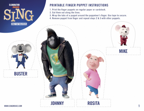 Sing Movie Printables - Rockin Mama™