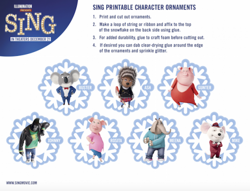 Sing Movie Printables - Rockin Mama™