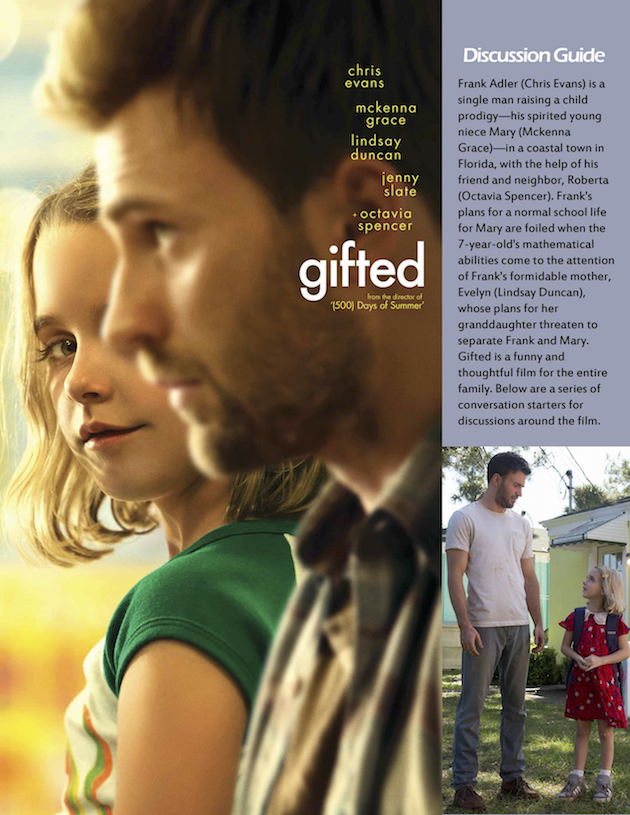 Printable Gifted Discussion Guide + Review - Rockin Mama™