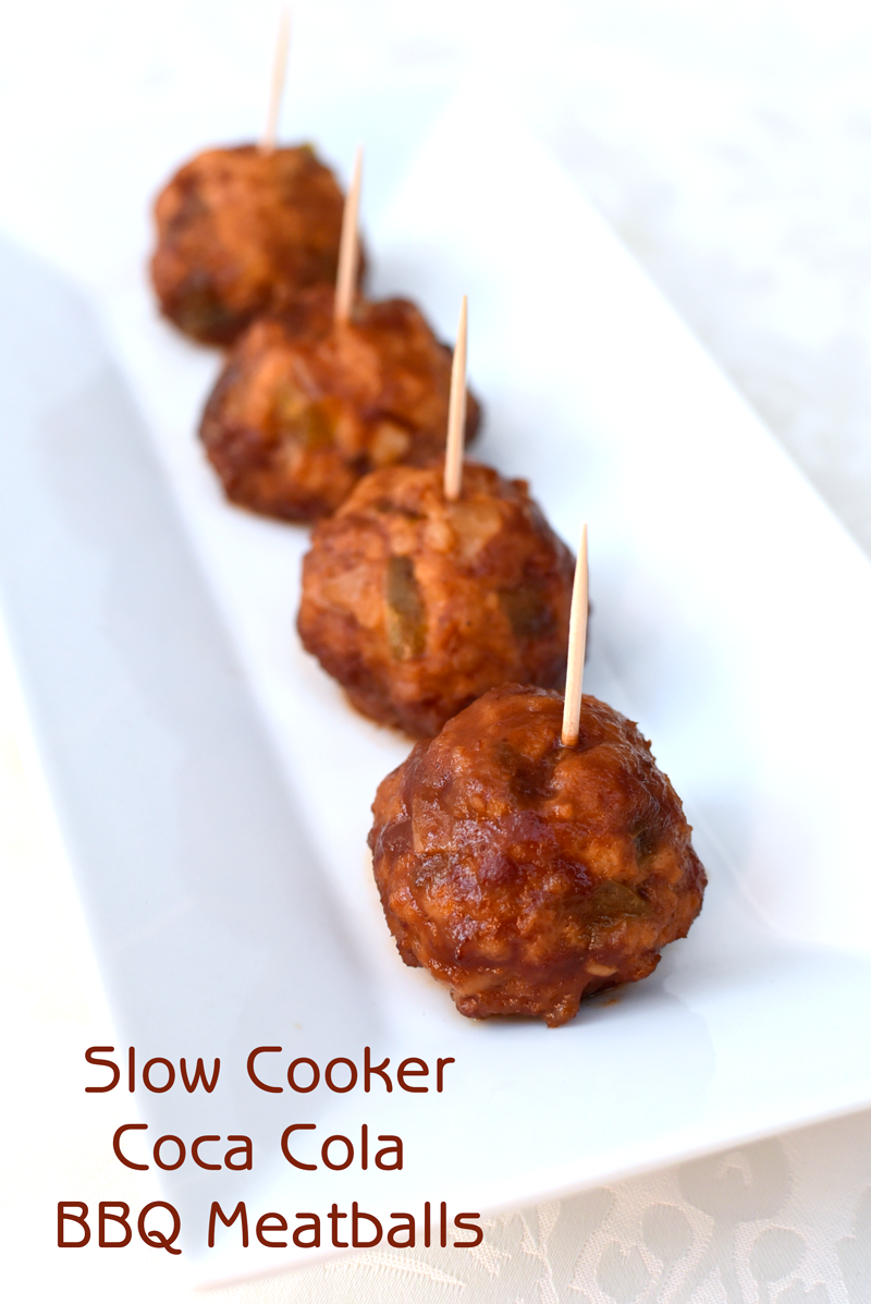 Slow Cooker Coca Cola BBQ Meatballs - Rockin Mama™