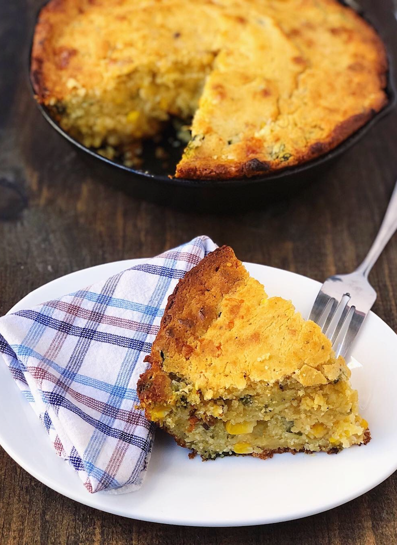 Poblano Stuffed Cornbread Recipe - Rockin Mama™