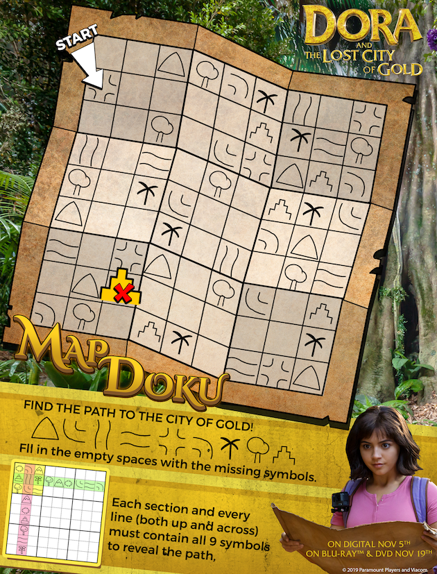 Dora and the Lost City of Gold Printables and Activity Sheets - Rockin ...