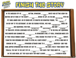The Spongebob Movie: Sponge on the Run - Printables and Activities ...