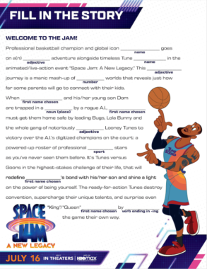 Space Jam: A New Legacy - Printables, Recipes, and Activity Sheets ...