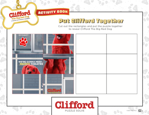 Clifford the Big Red Dog Printables and Activity Sheets - Rockin Mama™