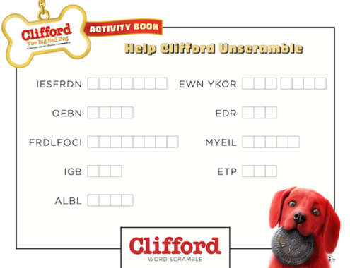 Clifford the Big Red Dog Printables and Activity Sheets - Rockin Mama™